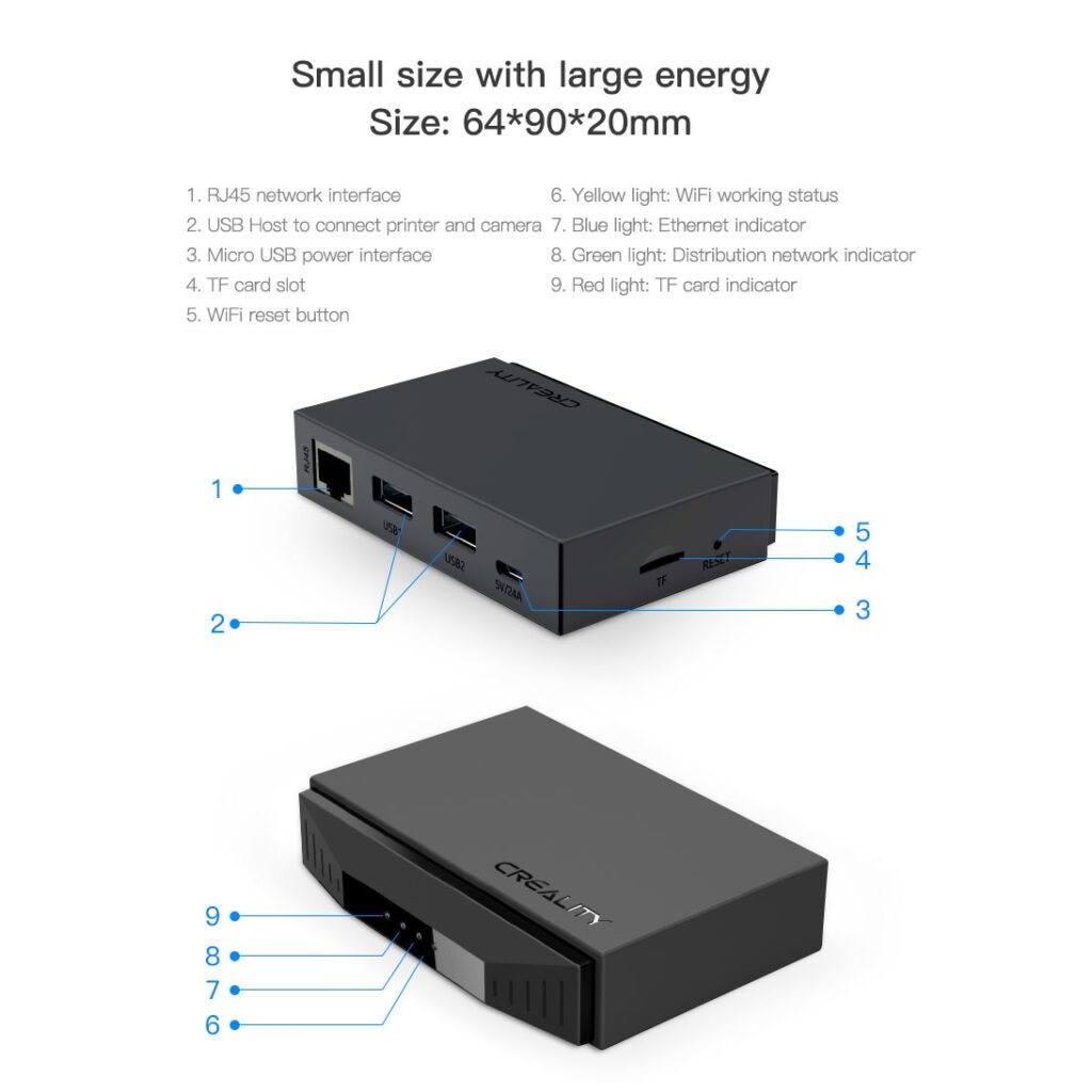 Creality Smart Kit WiFi Cloud Box and HD Camera for Remote Printing and ...