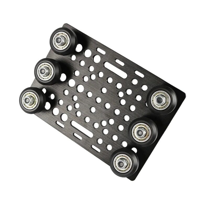 V-Slot Gantry Plate Set 20-80 mm with Solid Wheels - Orange 3D